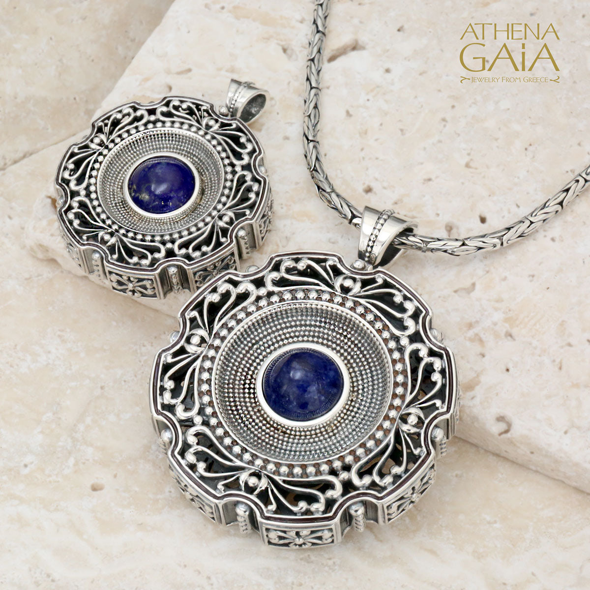Two-toned and Silver Pendants — Athena Gaia