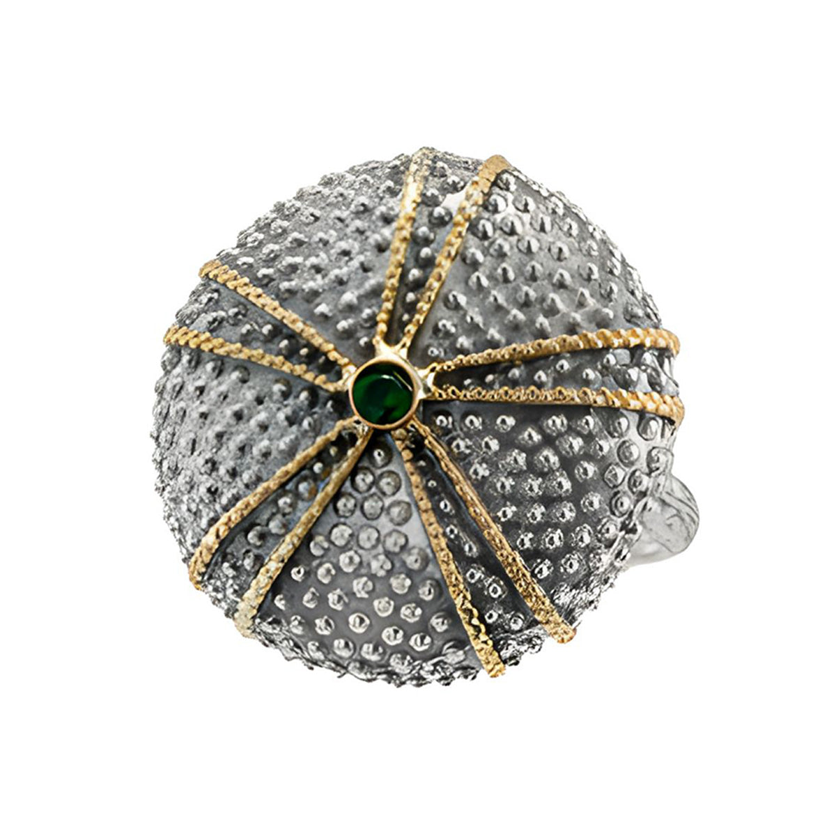 Thalassa Sea Urchin Skeleton Ring with Stone by Gerochristo. — Athena Gaia