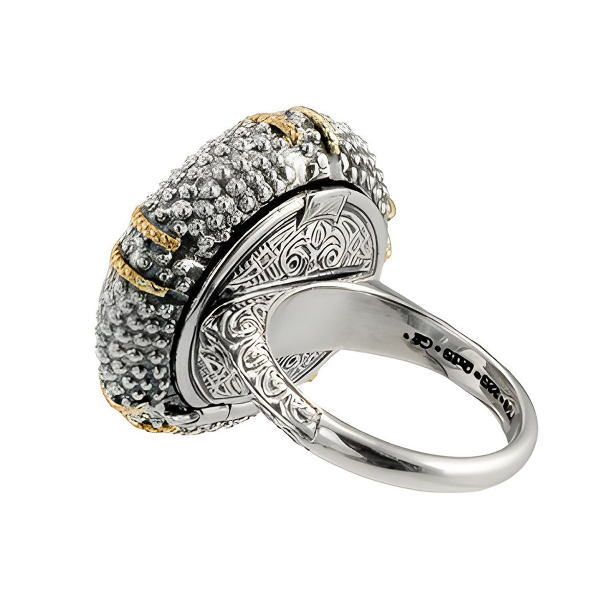 Thalassa Sea Urchin Skeleton Ring with Stone by Gerochristo. — Athena Gaia