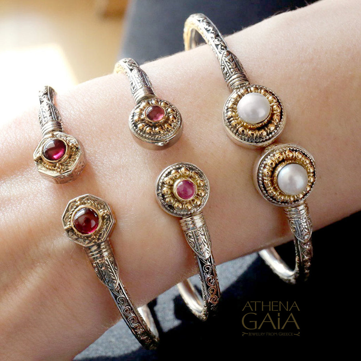 Greek Byzantine Style Bracelets — Athena Gaia