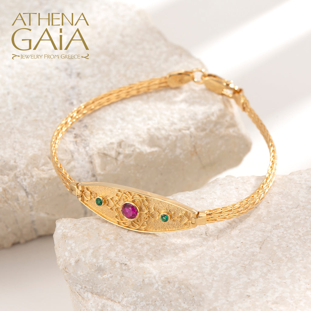 Greek Byzantine Style Bracelets — Athena Gaia