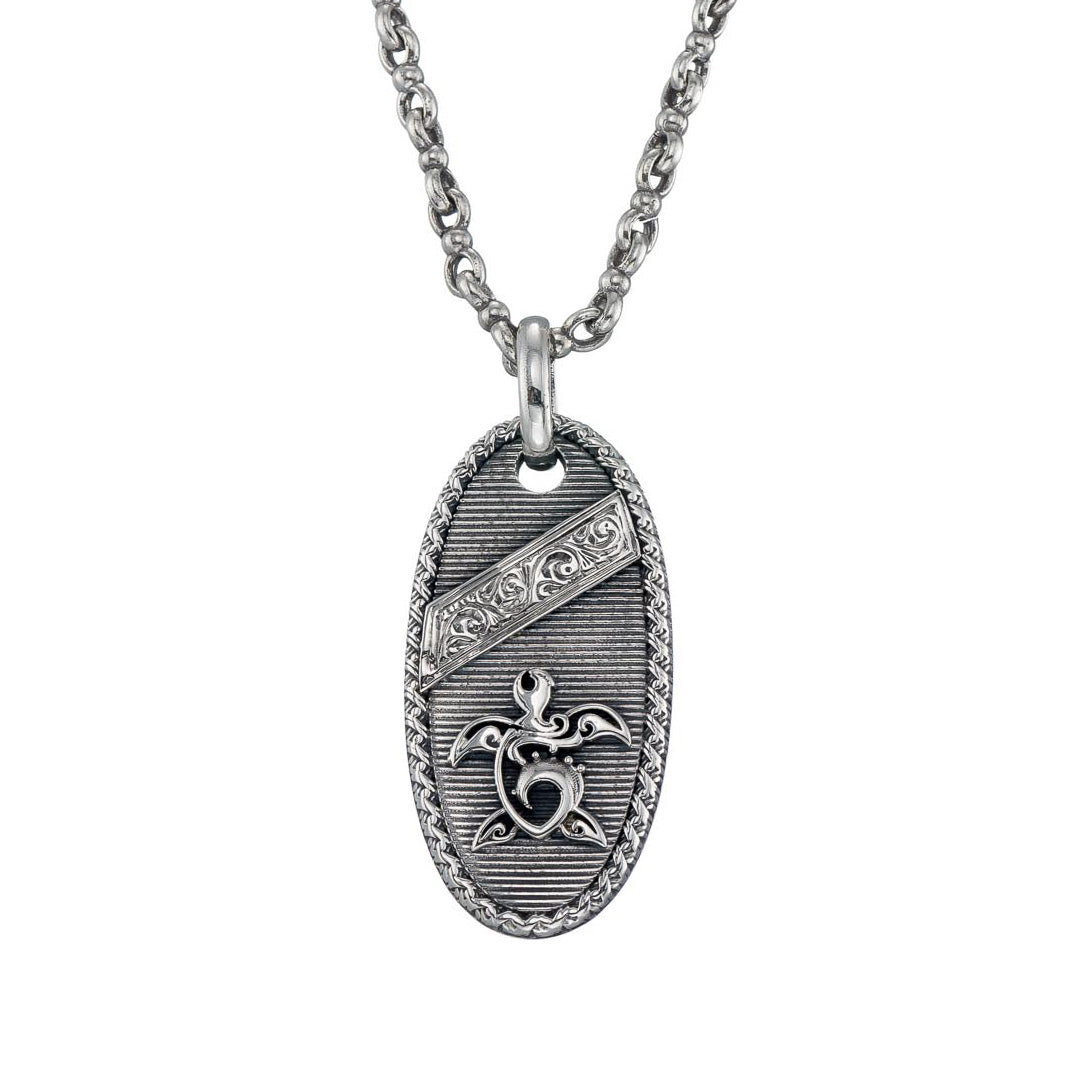 Turtle Talisman Silver Pendant by Gerochristo — Athena Gaia