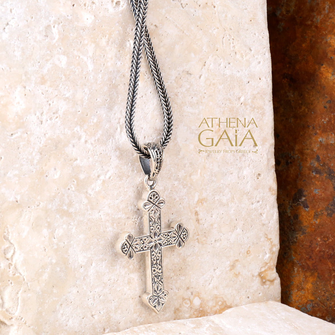 Orthodox Cross (Large) - Sterling Silver - Orthodox Cross Necklace ...