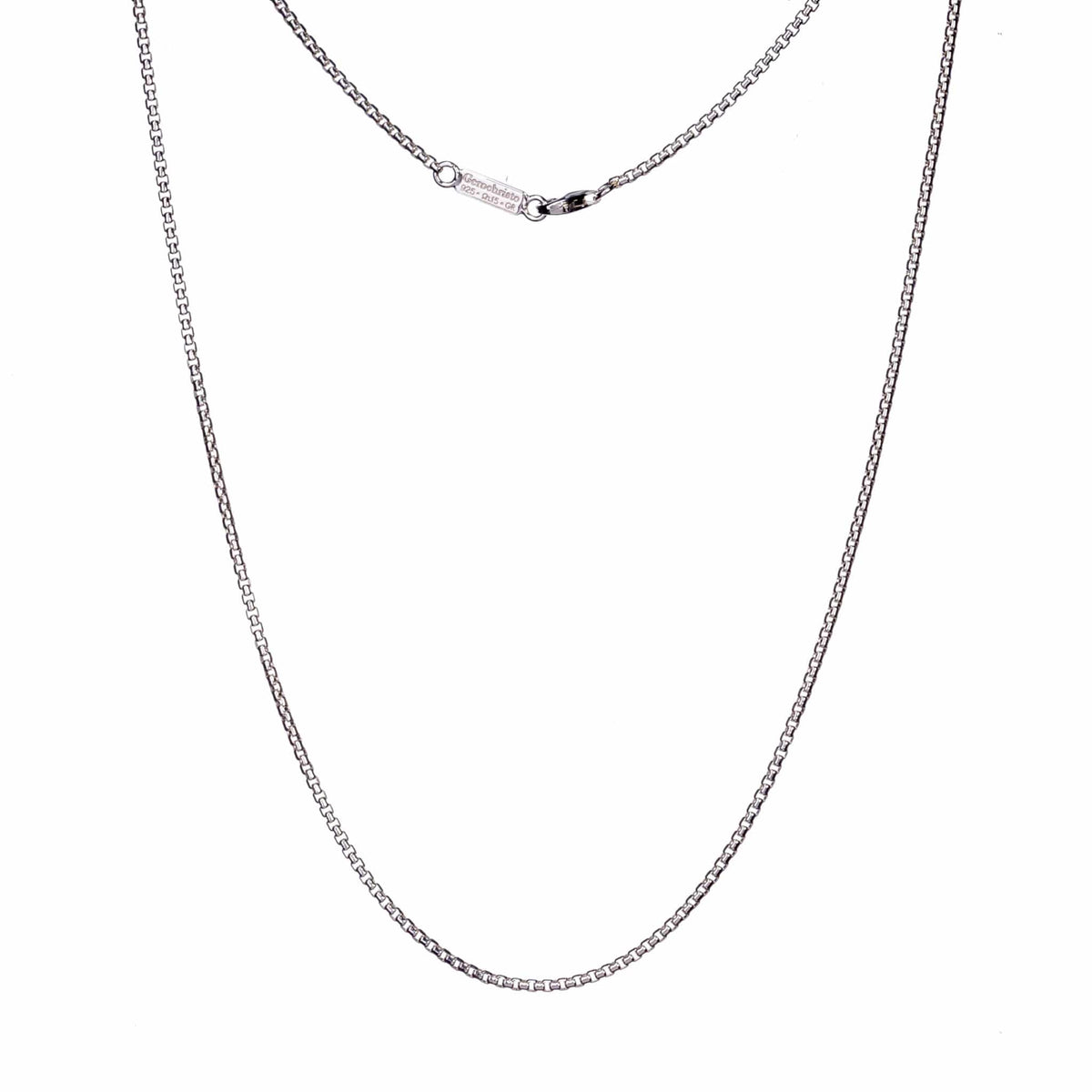Gerochristo Medium Silver Box Venetian Chain 2.1mm — Athena Gaia