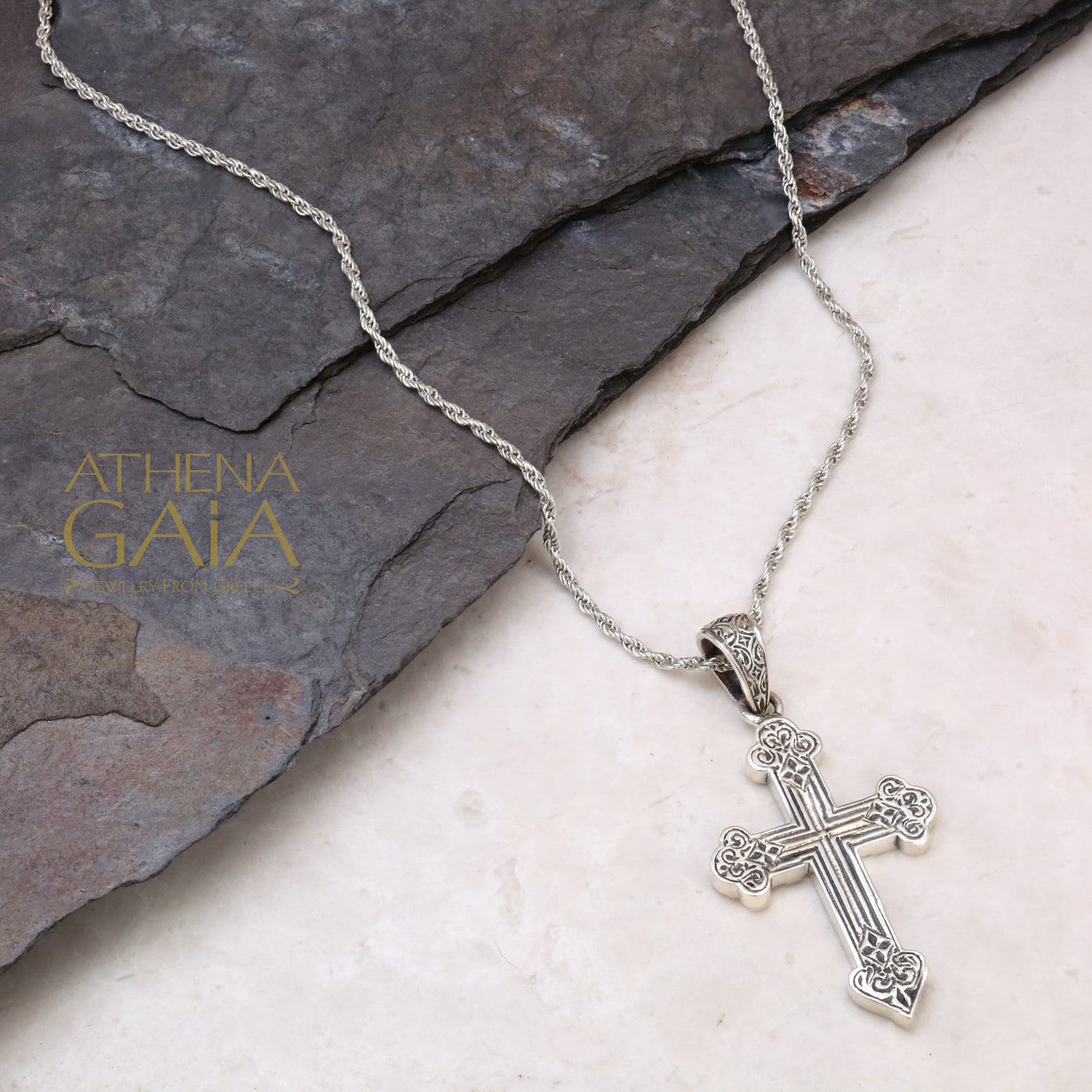 Orthodox Cross (Large) - Sterling Silver - Orthodox Cross Necklace ...