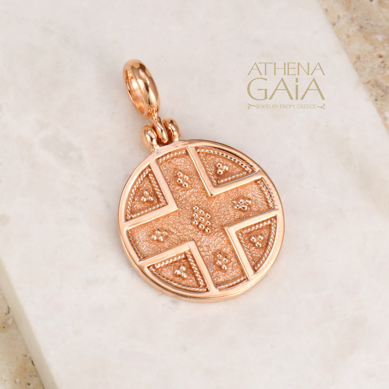 Circular Konstantinata - 18k Gold - Byzantine Embroidery Konstantinata ...