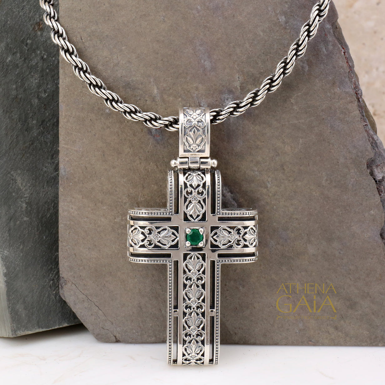 Filigree Latin Cross - Sterling Silver - Orthodox Cross Necklace ...