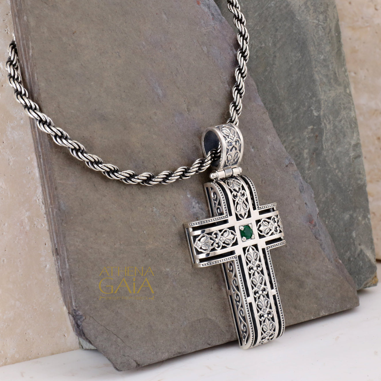 Filigree Latin Cross - Sterling Silver - Orthodox Cross Necklace ...