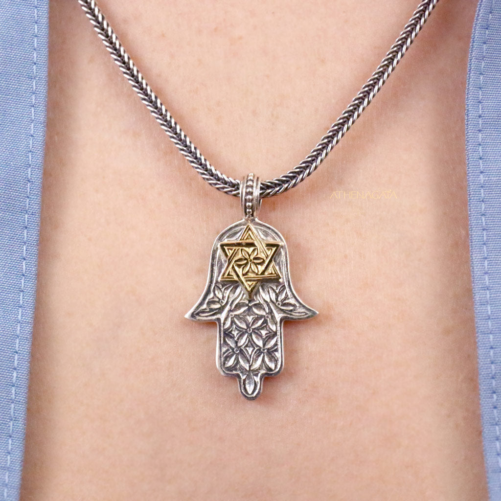 Hand of Fatima Pendant by Gerochristo — Athena Gaia
