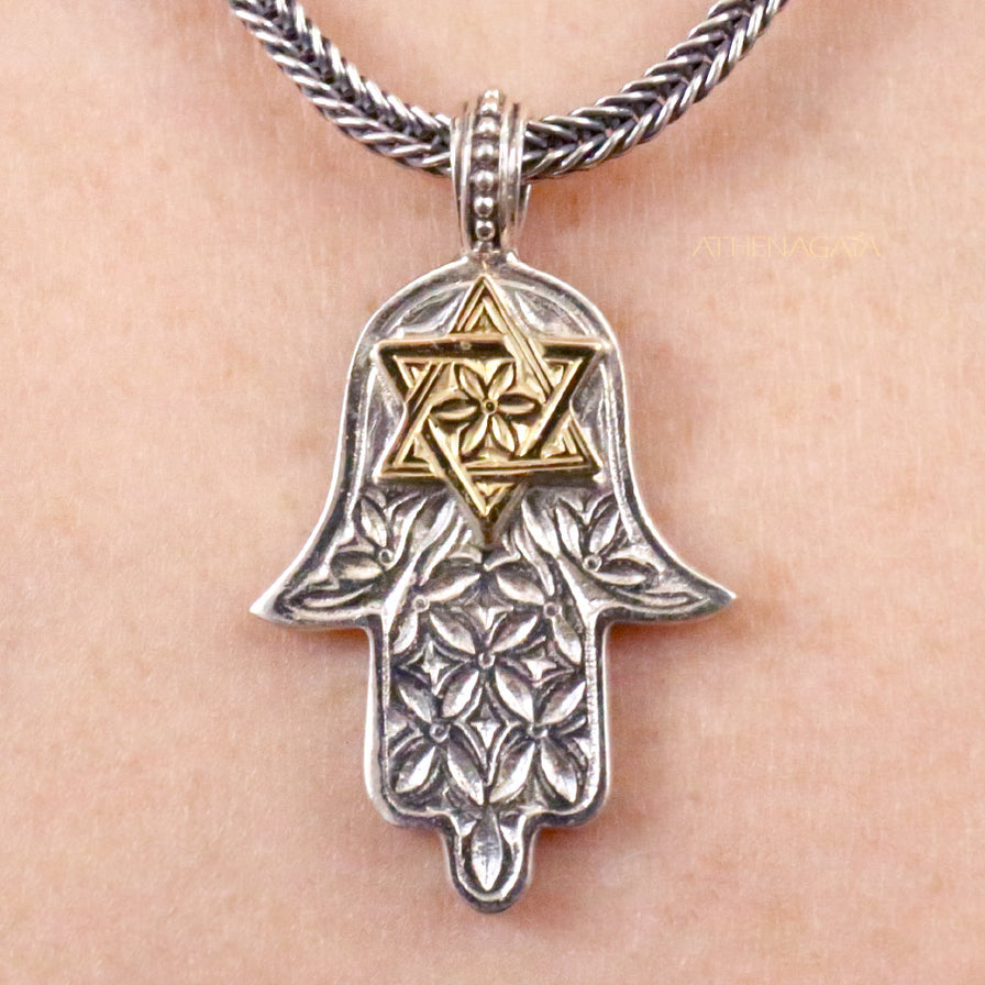 Hand of Fatima Pendant by Gerochristo — Athena Gaia