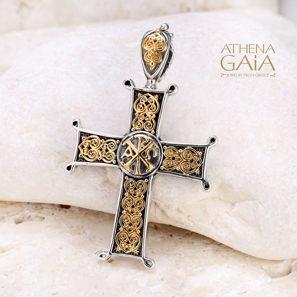 Greek Cross Necklaces – Orthodox, Byzantine & All Styles | Athena Gaia