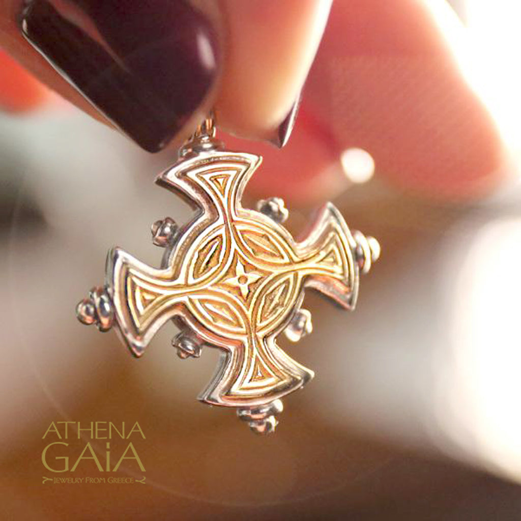 Greek Cross Necklaces – Orthodox, Byzantine & All Styles | Athena Gaia