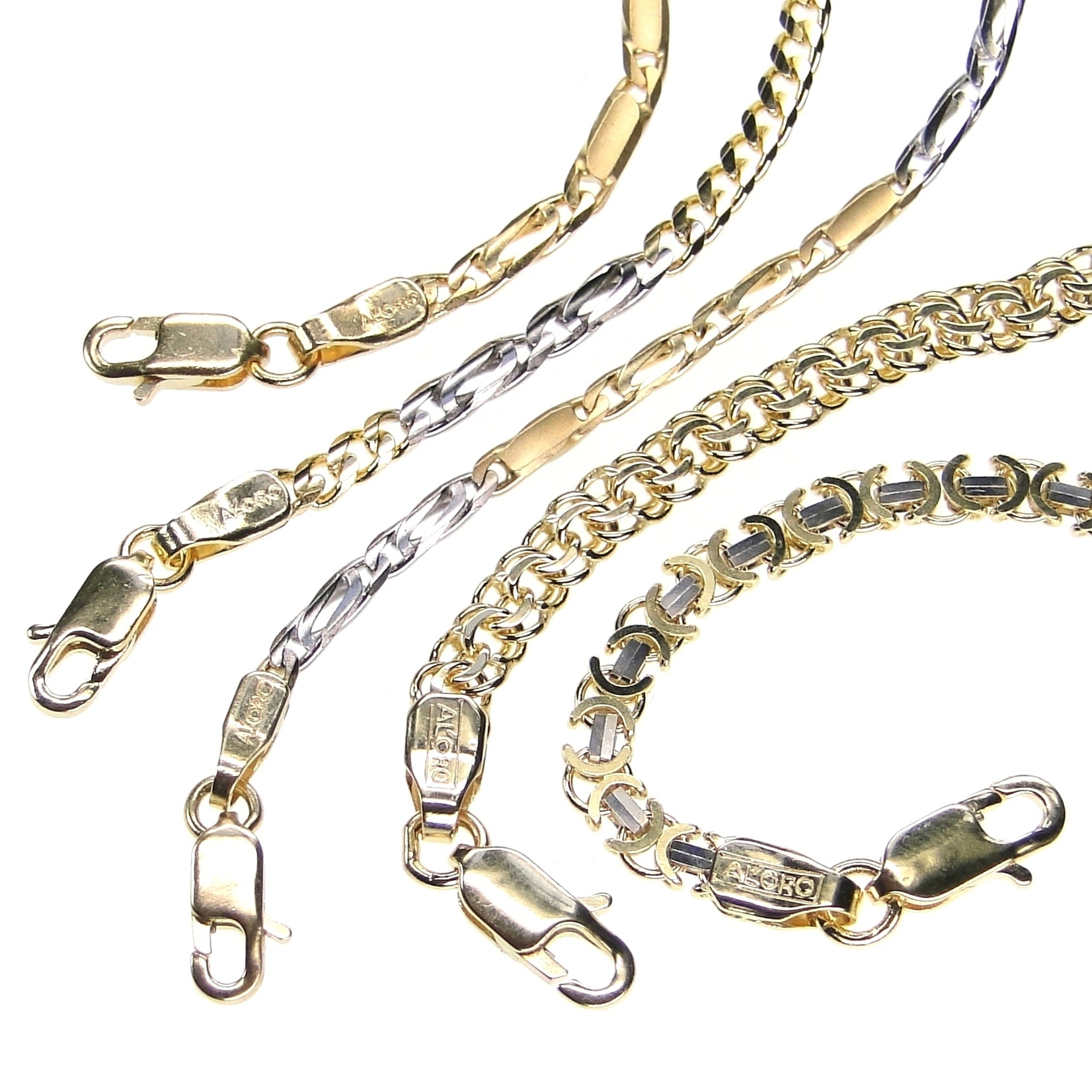 14k Gold Modern Byzantine (Etruscan) Chain — Athena Gaia