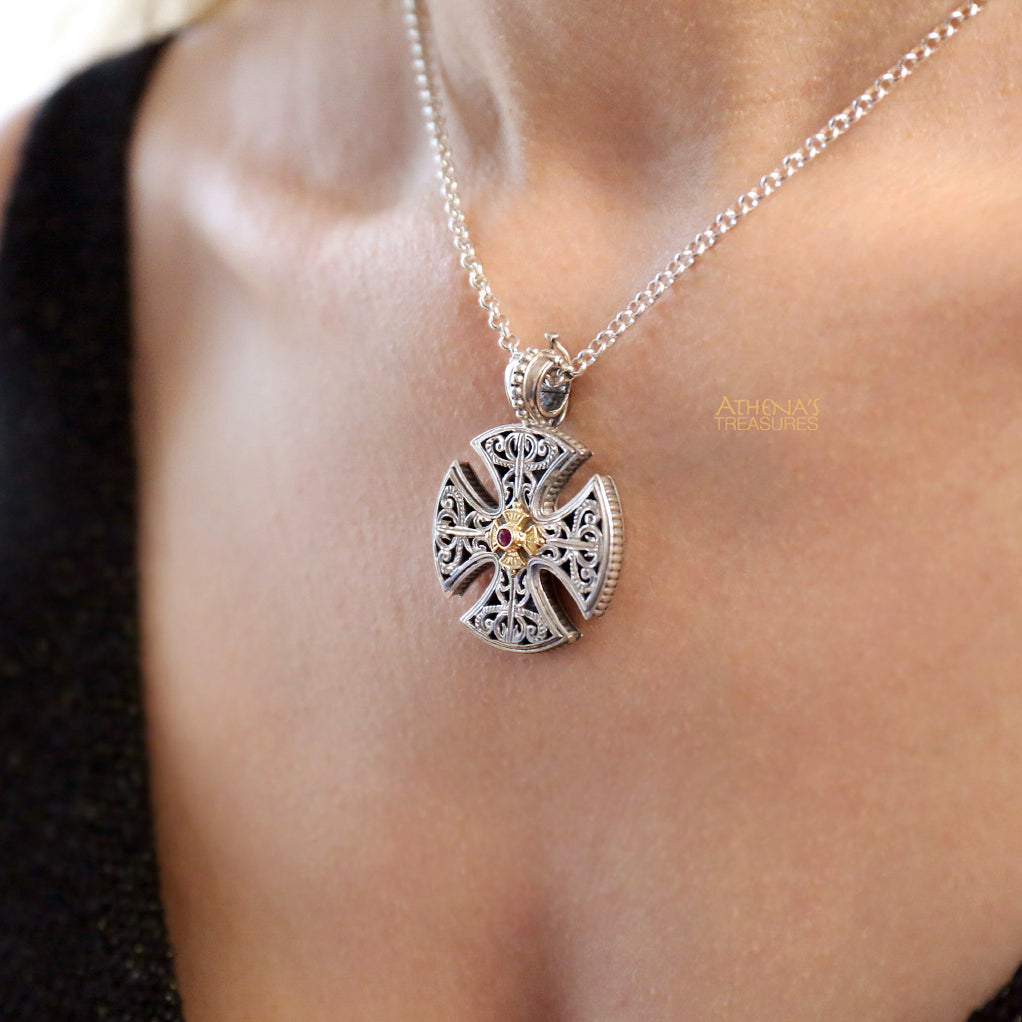 Canterbury Cross with Ruby by Gerochristo. — Athena Gaia