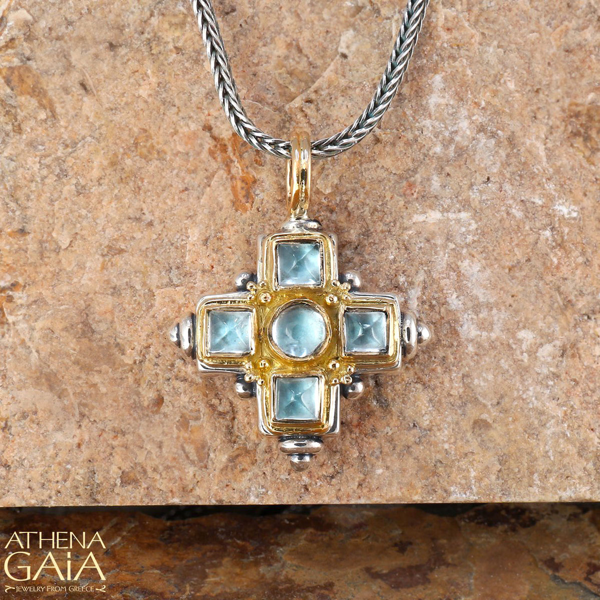 Small Aegean Greek Cross by Gerochristo — Athena Gaia