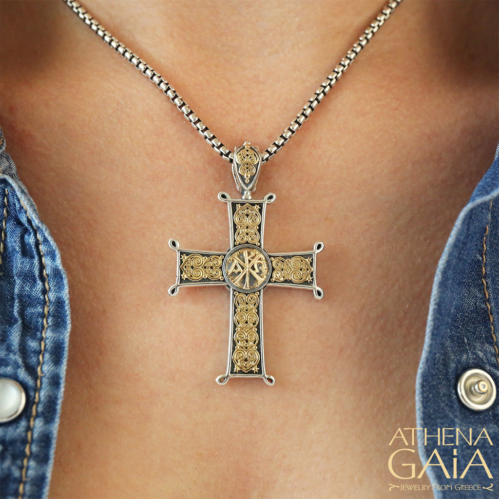 Crosses for Men: Athena Gaia Greek Jewelry