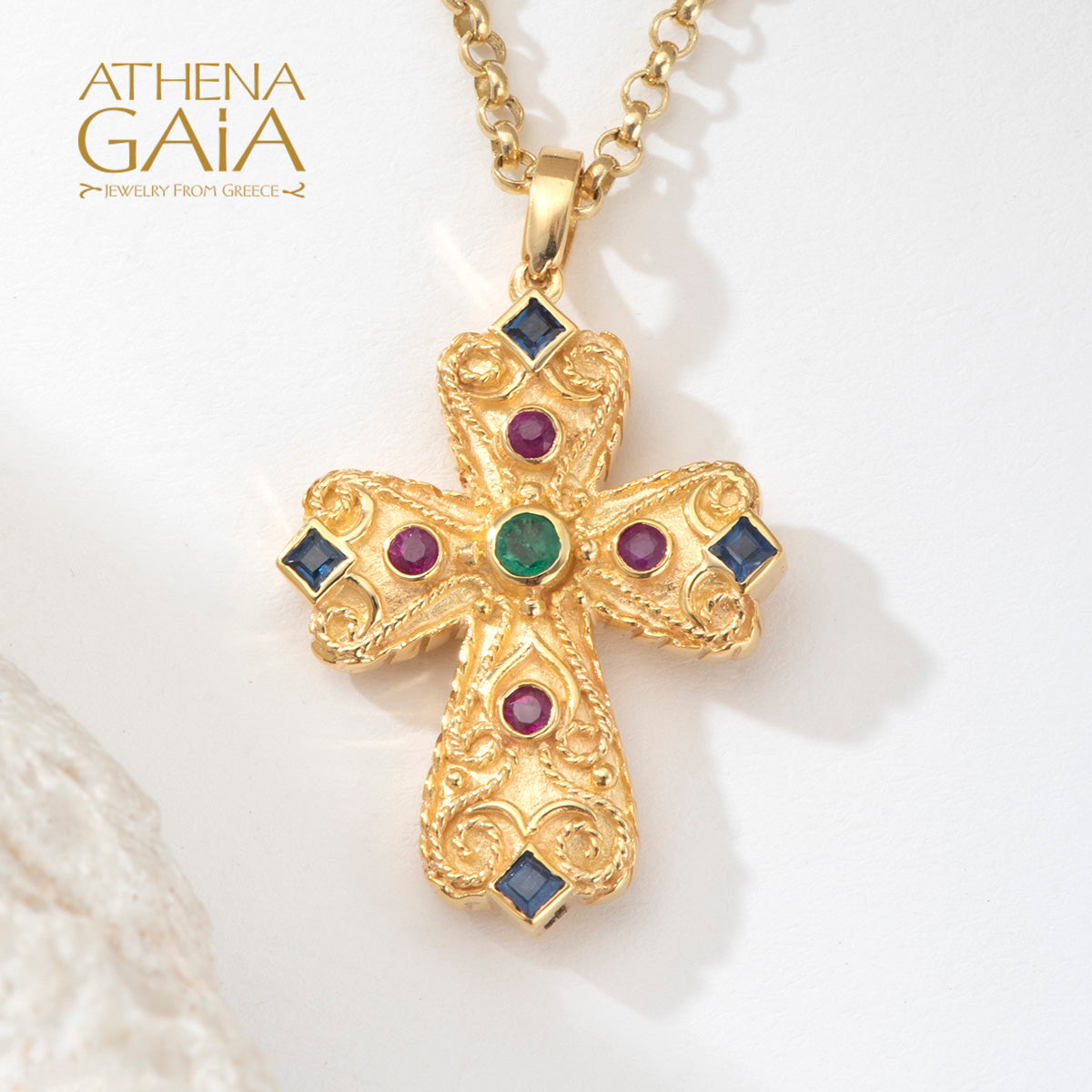 Regal Duo Prosopa Reversible Byzantine Flared Cross by Kouzoupis ...