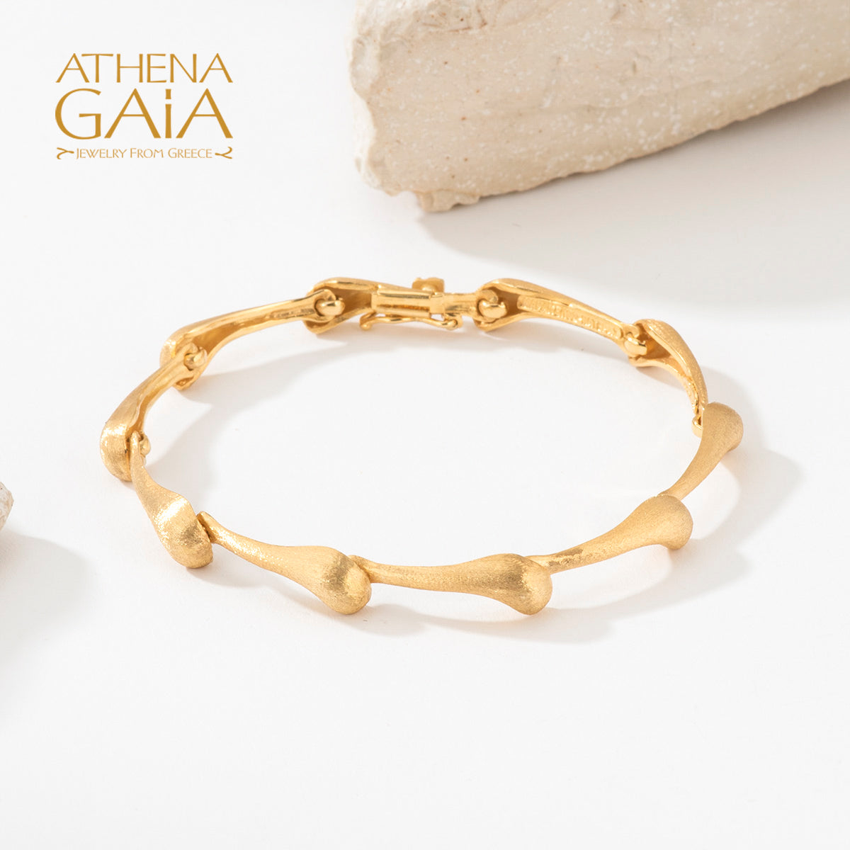 Ocean Waves Bracelet - 18k Gold Bracelet — Athena Gaia