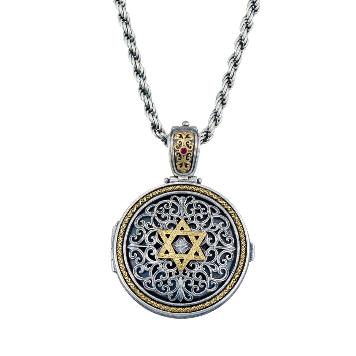Mediterranean Star of David Locket by Gerochristo — Athena Gaia