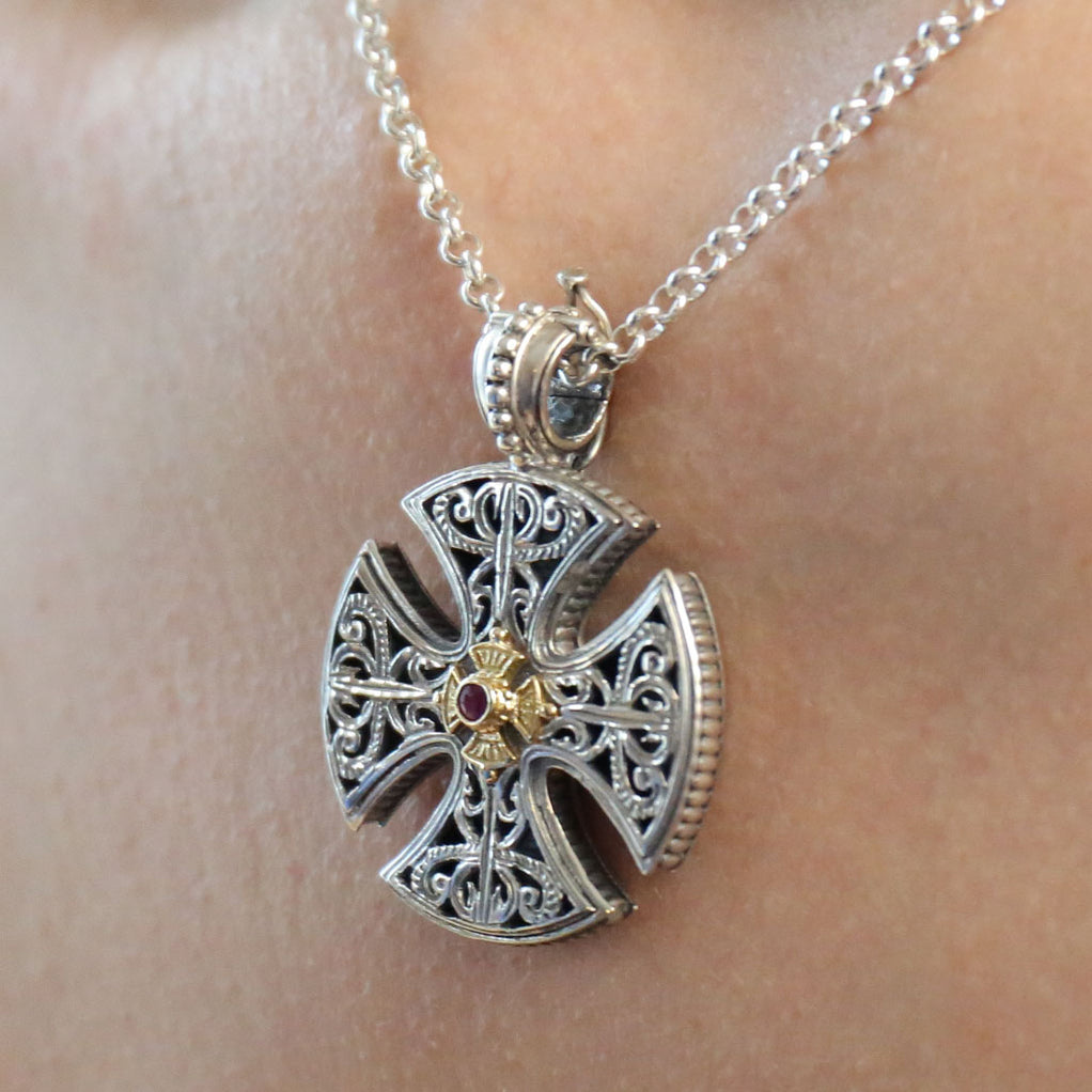 Canterbury Cross with Ruby by Gerochristo. — Athena Gaia