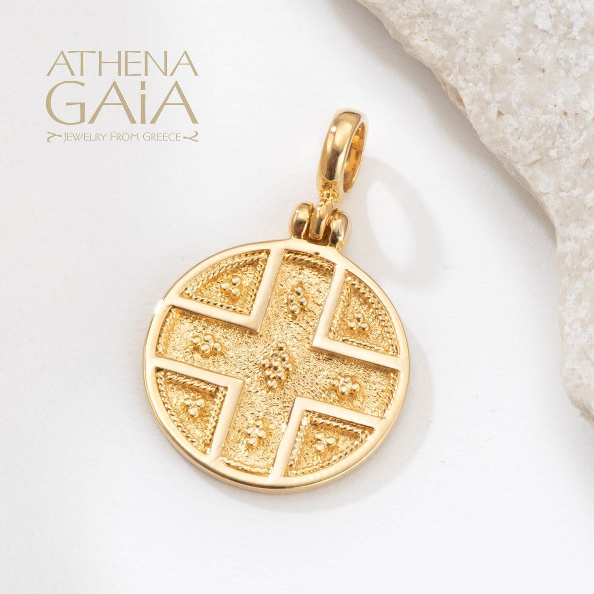 Byzantine Embroidery Circular Konstantinata Cross: Athena Gaia Greek ...