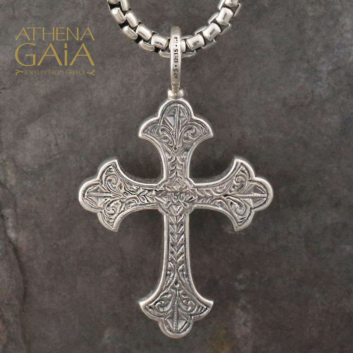 Center Stone Fleury Cross by Gerochristo — Athena Gaia