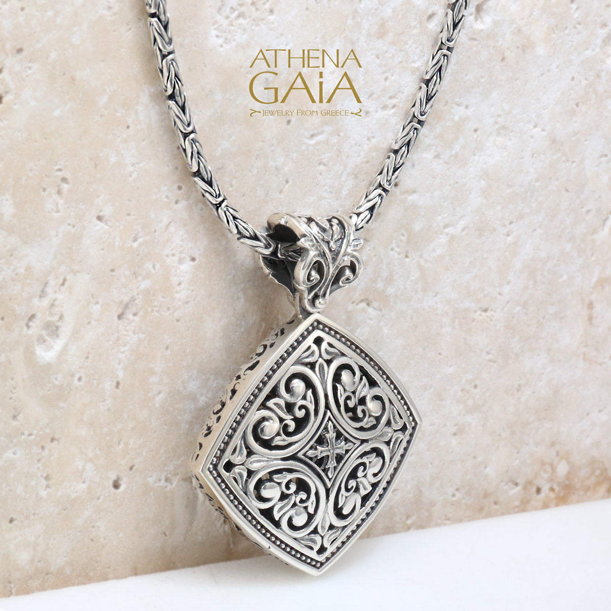 Tetra Filigree Pendant by Yianni — Athena Gaia