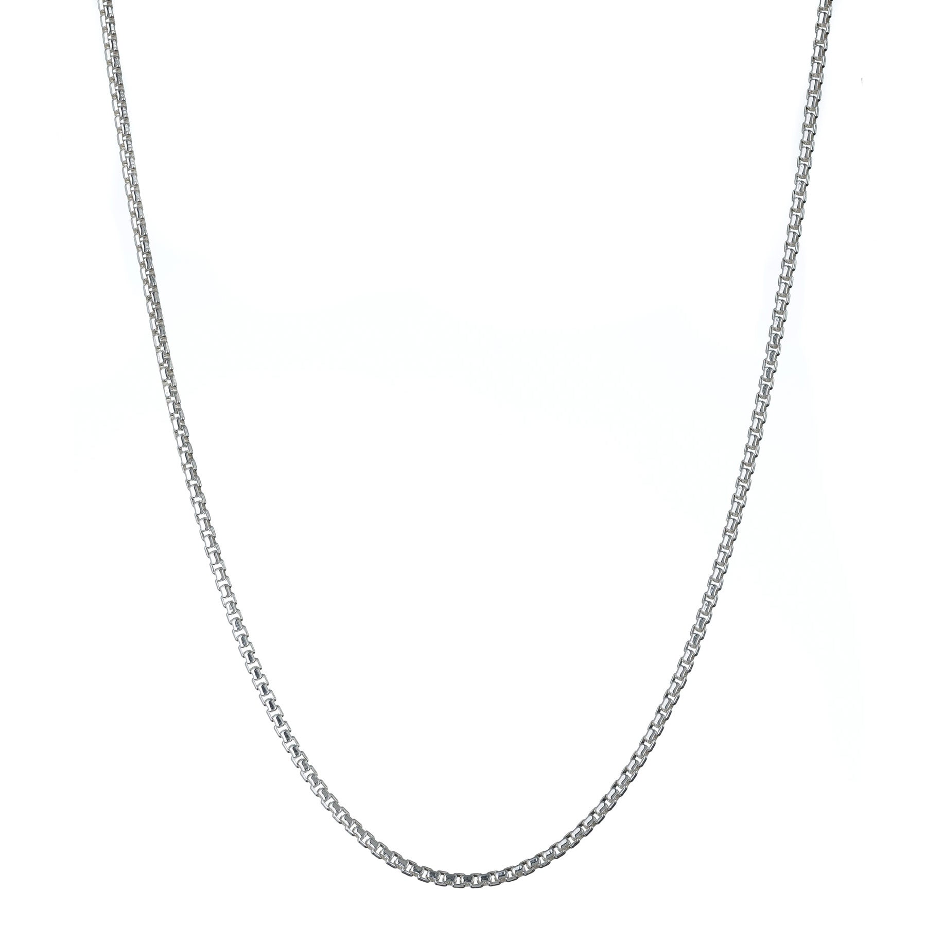 Thin Silver Box Venetian Chain 1.9mm — Athena Gaia
